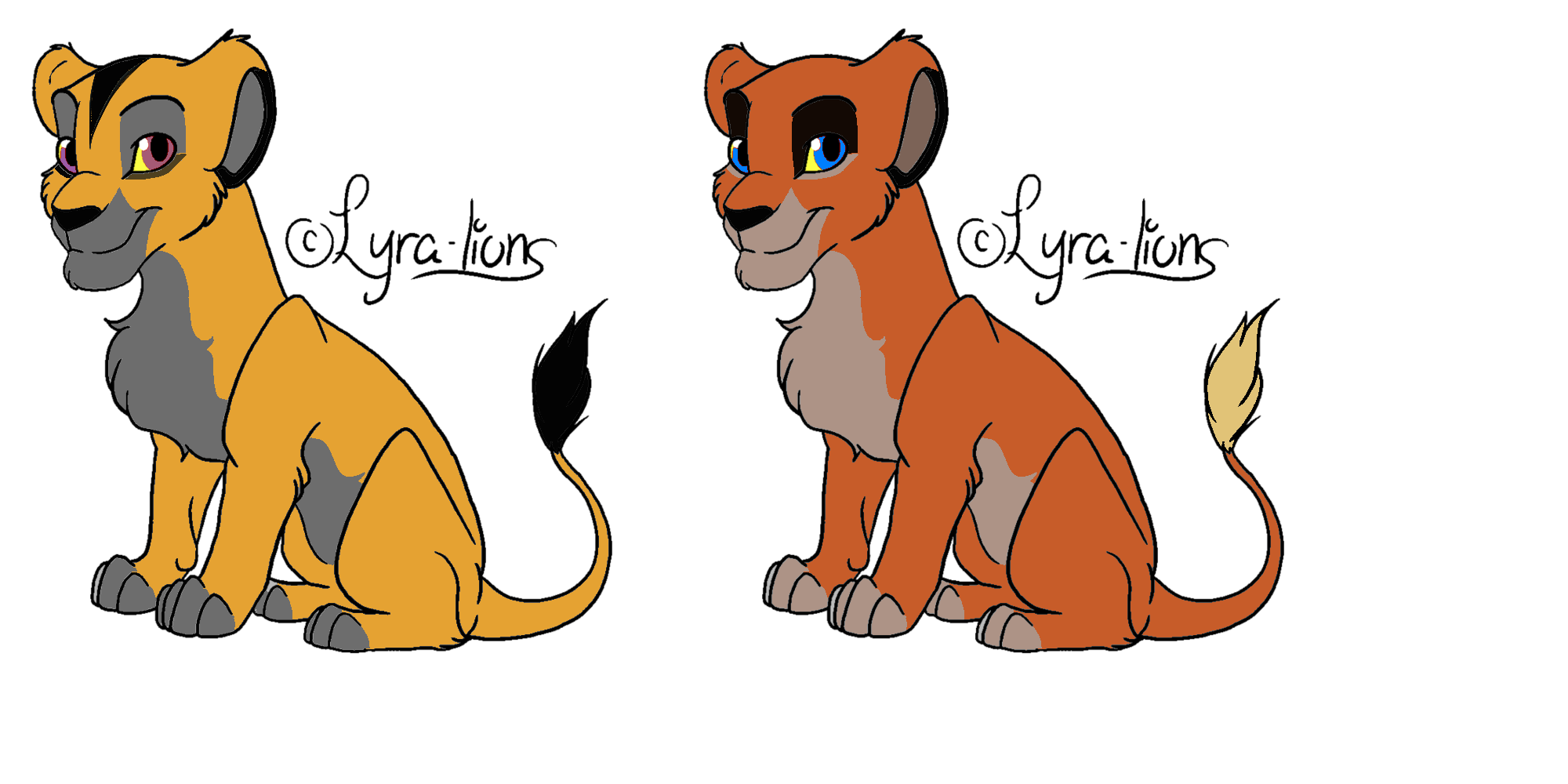 lioness and cub adopt-five points by werewolftg on DeviantArt