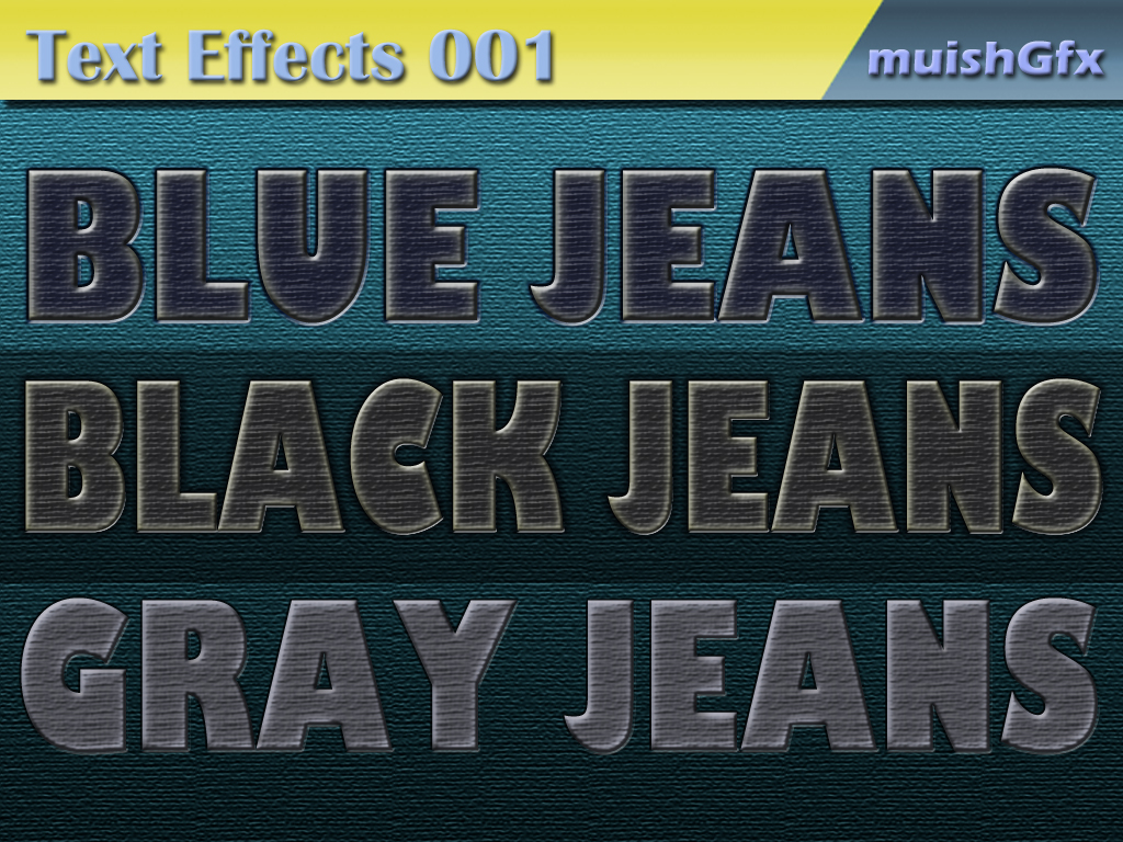 Jeans Text Effects by muish on DeviantArt