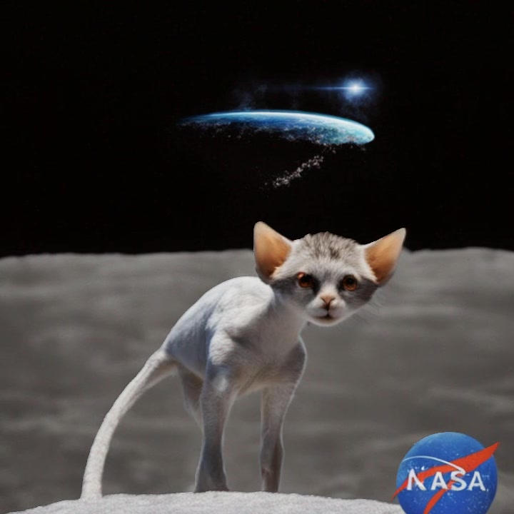 an alien cat on the moon by Keanu2017Tabby on DeviantArt