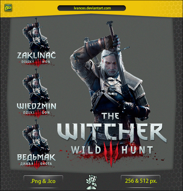 The Witcher 3 Wild Hunt - ICON v2 by IvanCEs on DeviantArt