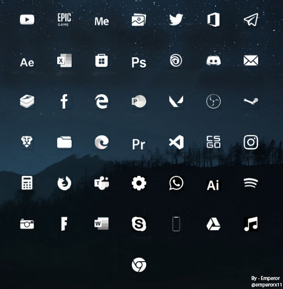 Vanilla UI Minimal Icon Pack for customization by EmperorX11 on DeviantArt