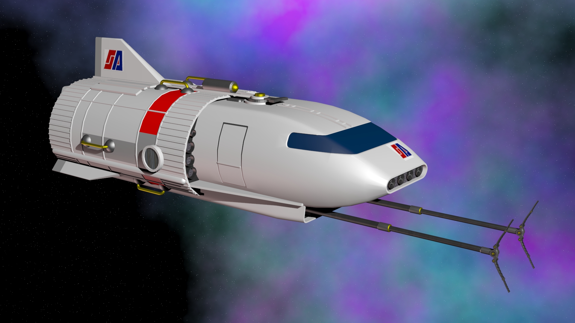 Space Academy Seeker - MAX, 3ds, OBJ, FBX by Zoxesyr on DeviantArt
