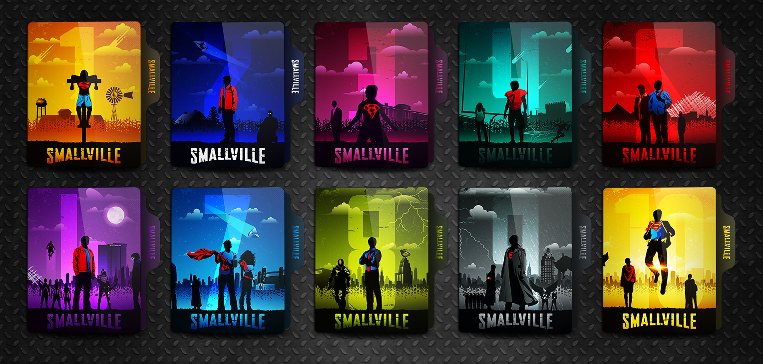 Smallville - all seasons TV show Folder Icon by Appleseed79 on DeviantArt