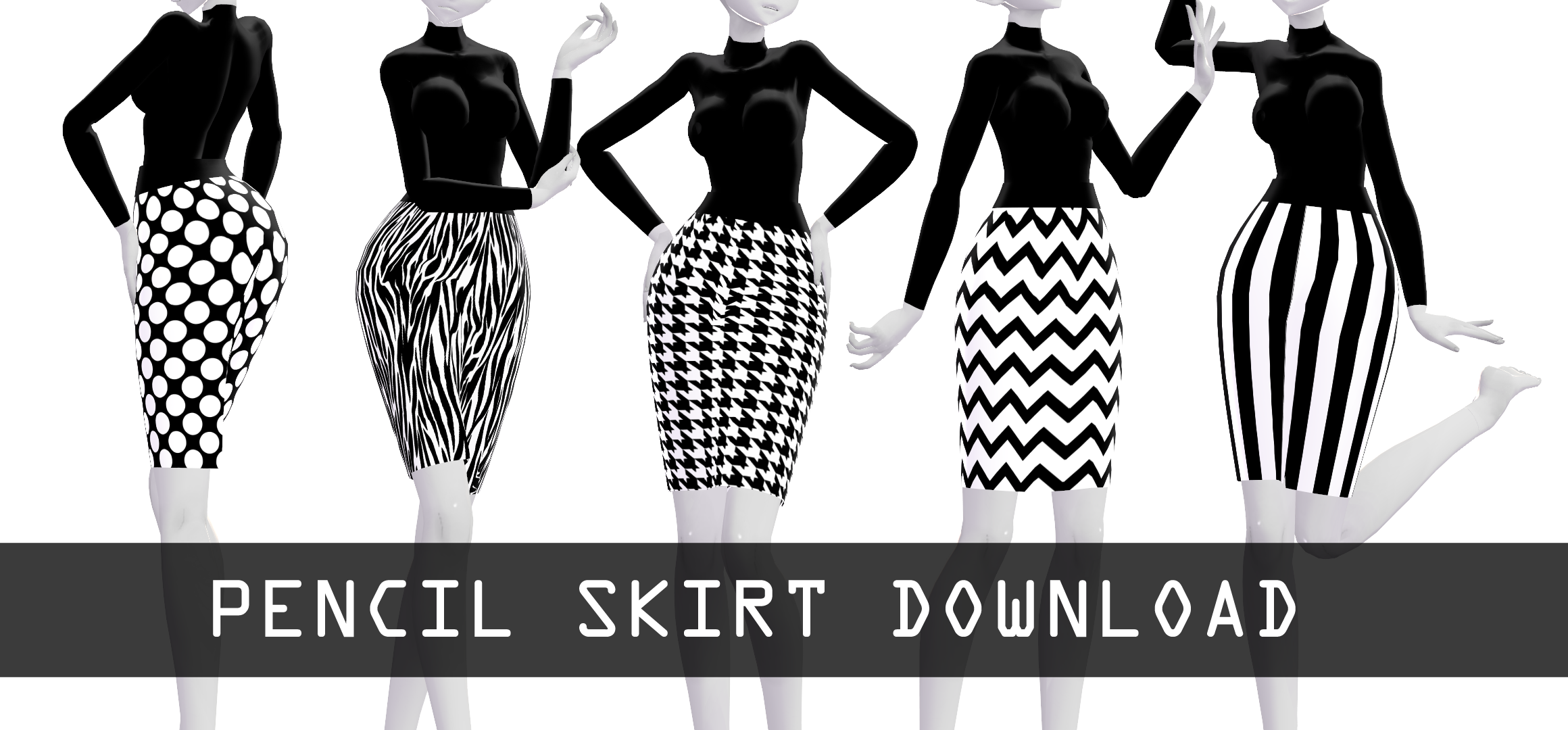 Pencil skirt download dl by HoshichoM on DeviantArt