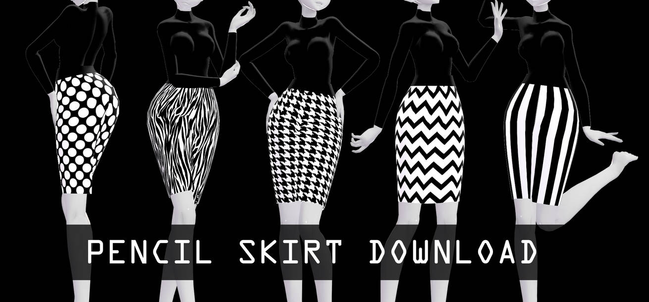 Pencil skirt download dl by HoshichoM on DeviantArt