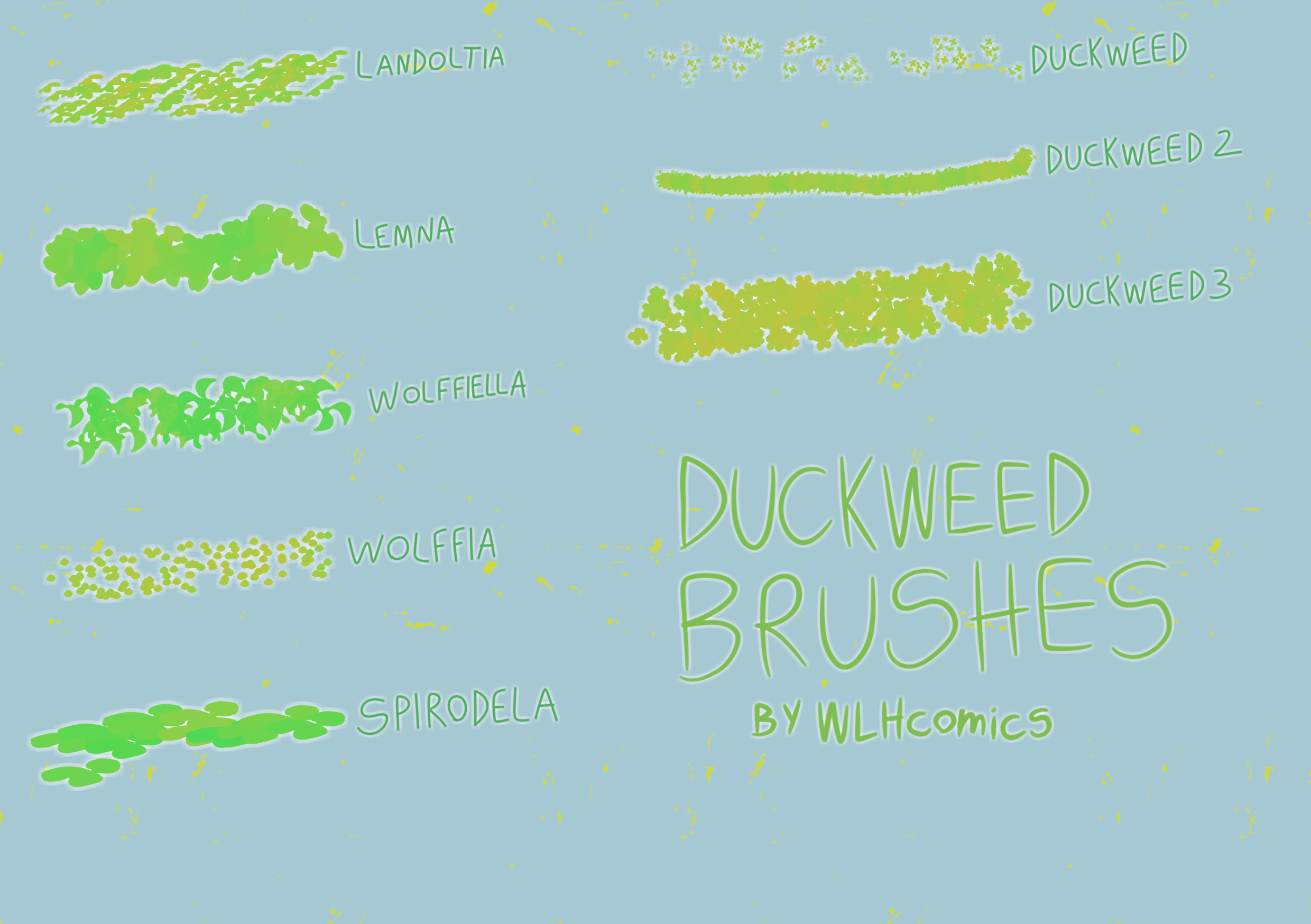Free Duckweed Brushes For Infinite Painter by QueenPhantom11 on DeviantArt