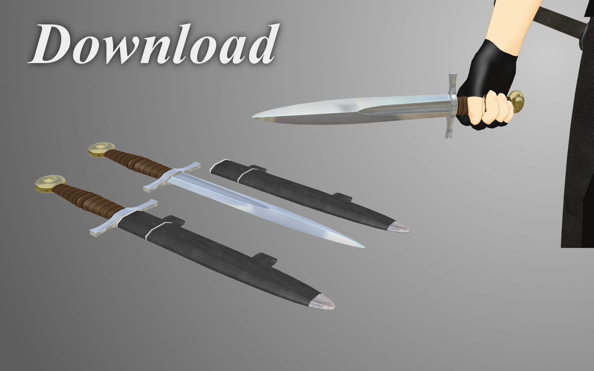 [MMD] Sword-hilt dagger [REMOVED] by Wampa842 on DeviantArt