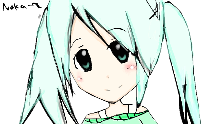 miku simple by nakayoshi-2 on DeviantArt
