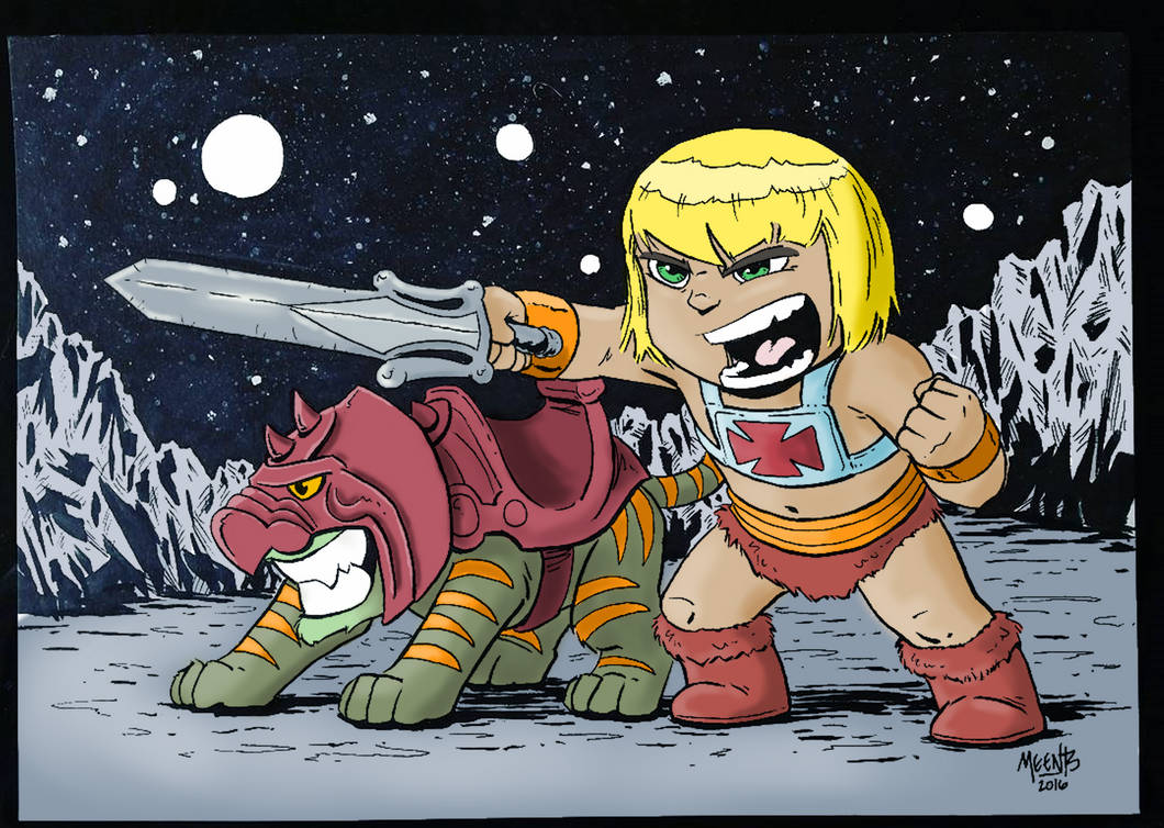 Tykes He-Man and Battle Cat by FlatPatArt on DeviantArt