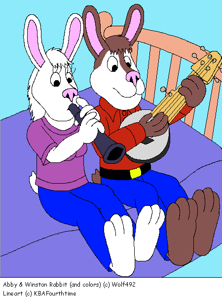 Abby And Winston Playing On Bed by Wolf492 on DeviantArt