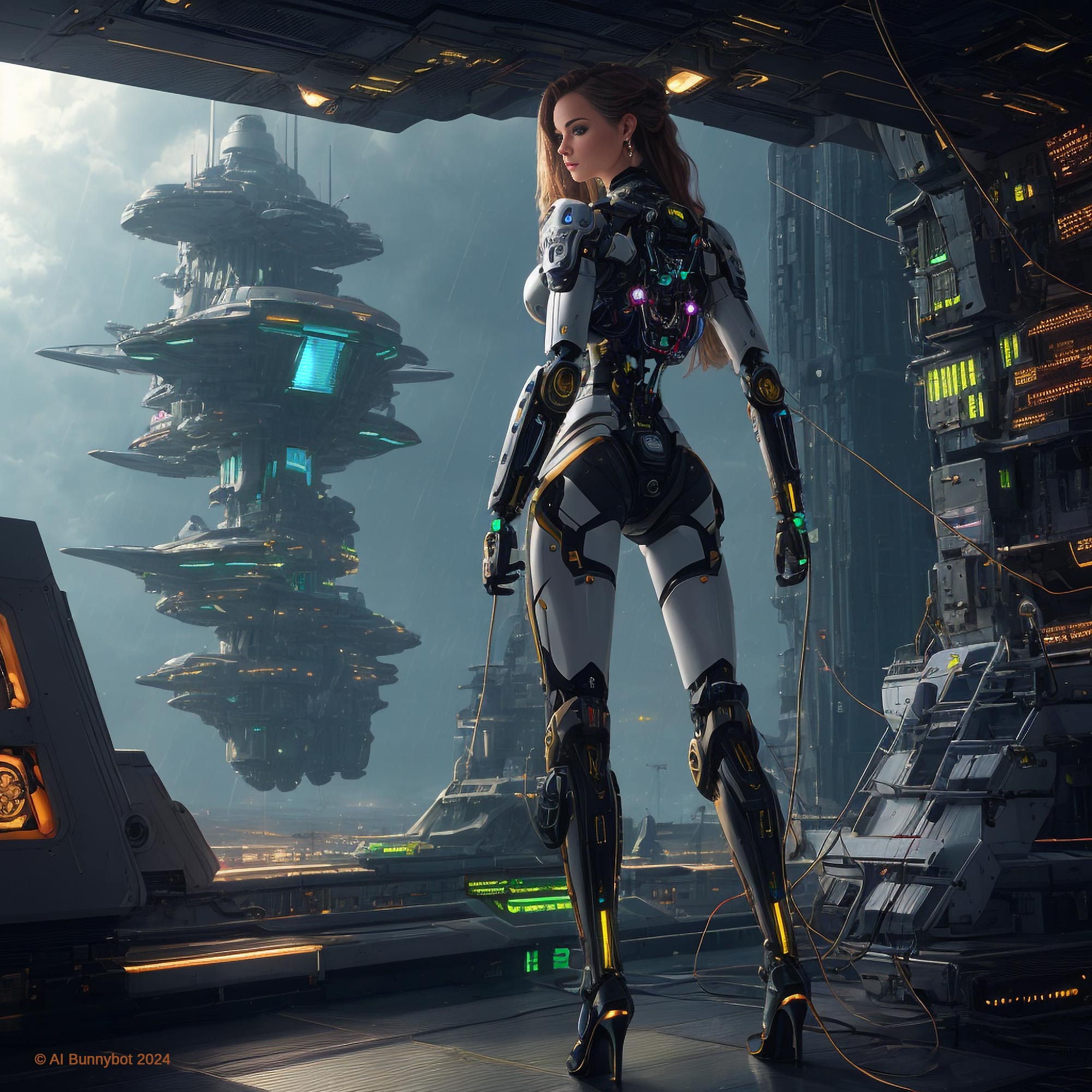 Excellent View - AI Robot Girl by BunnybotAI on DeviantArt