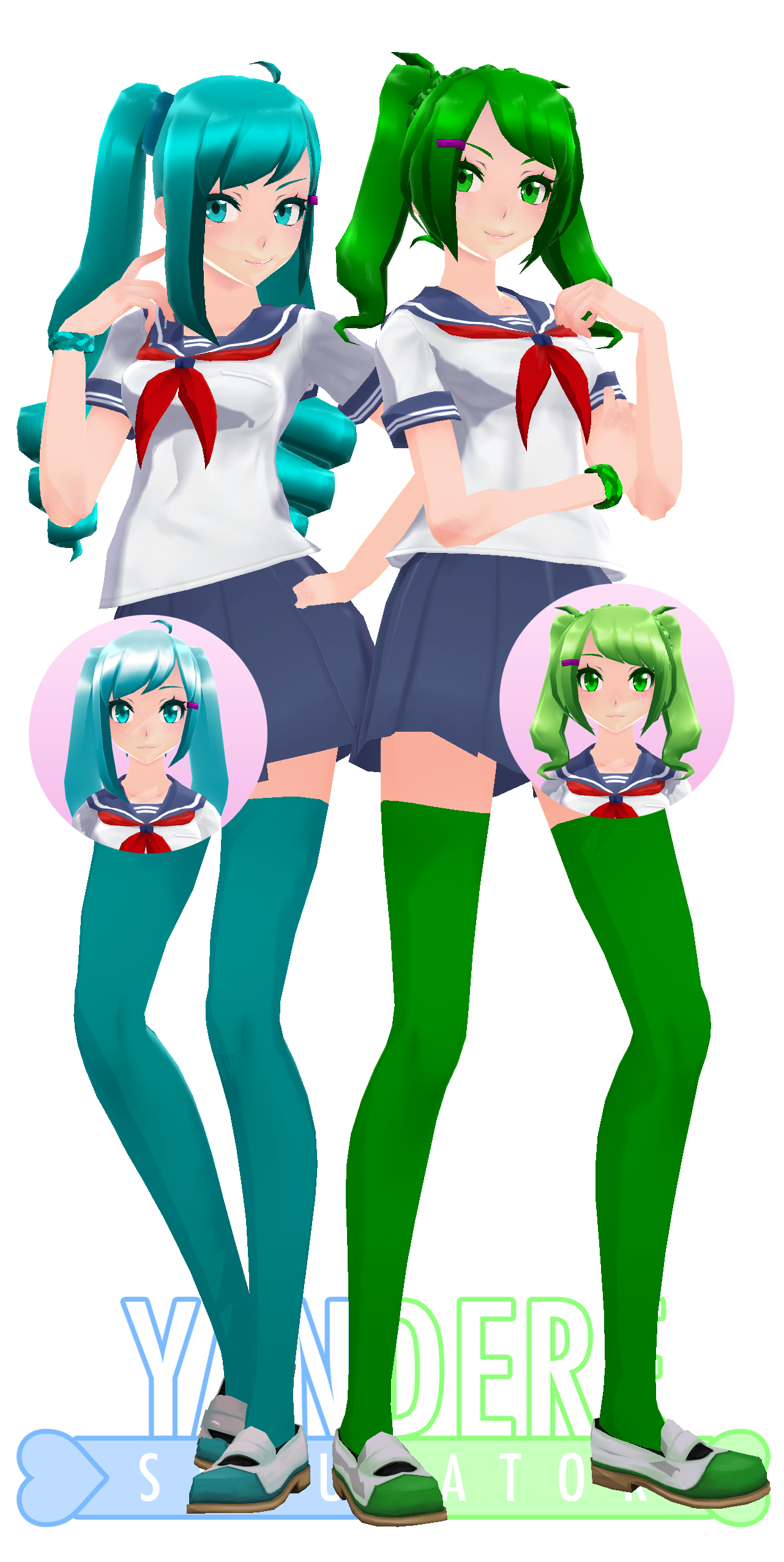 [ MMD | YanSim ] Saki Miyu x Koharu Hinata DL by HayanoKunMMD on DeviantArt