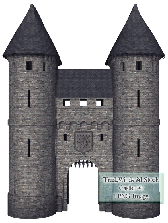 TW3D Castle One by TW3DSTOCK on DeviantArt