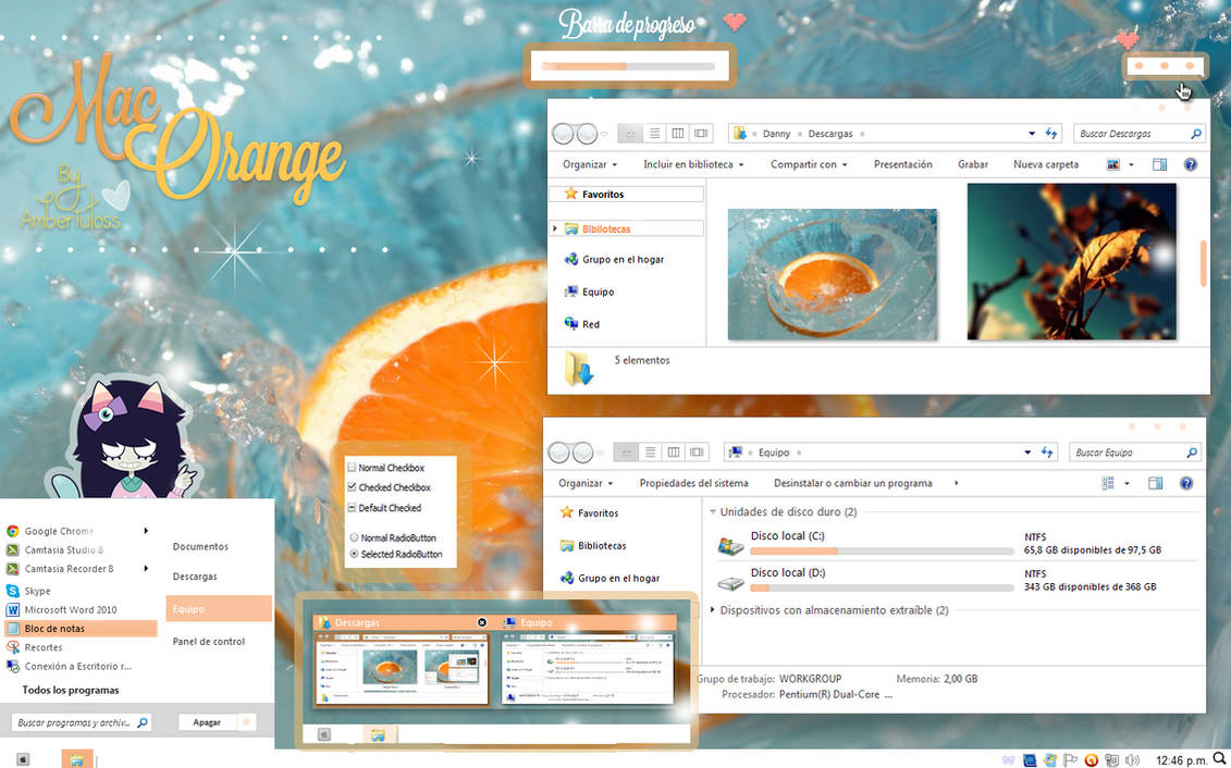 Mac Orange | Windows 7 by Waatt on DeviantArt