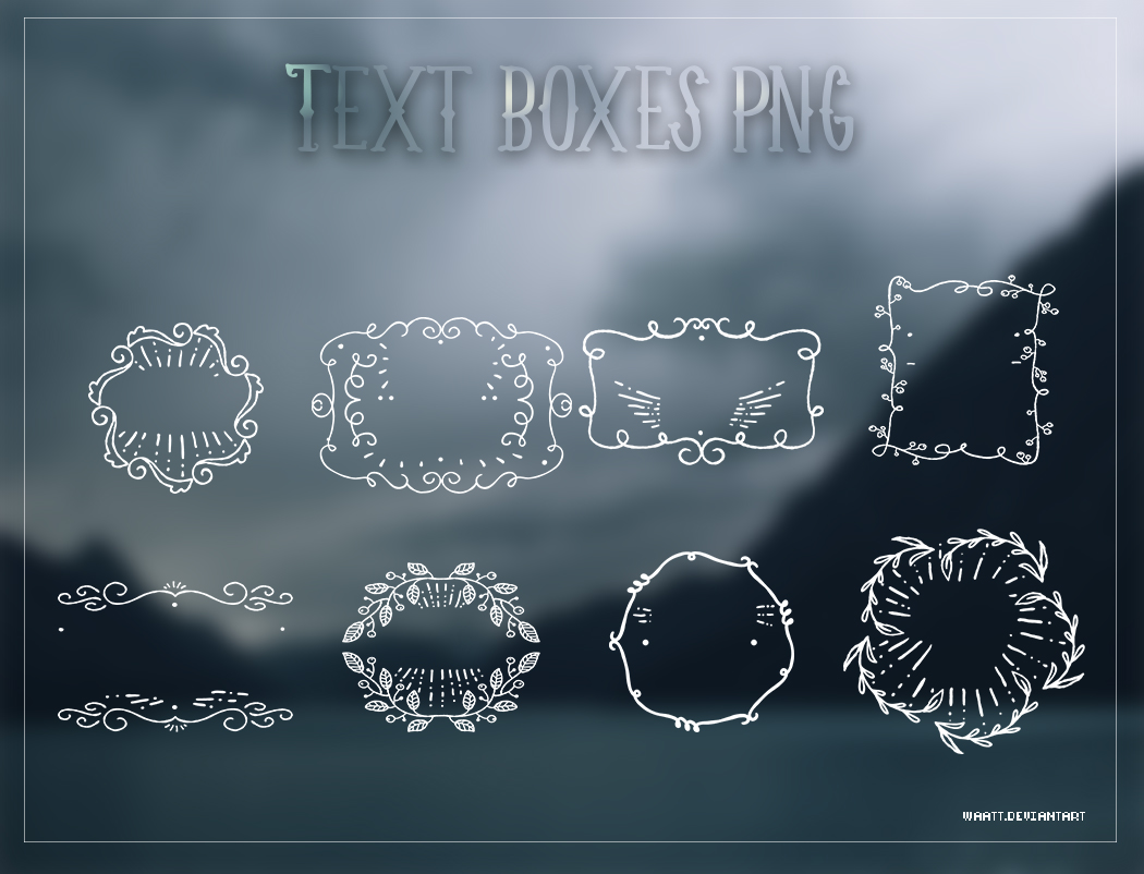 Text Boxes Png by Waatt on DeviantArt