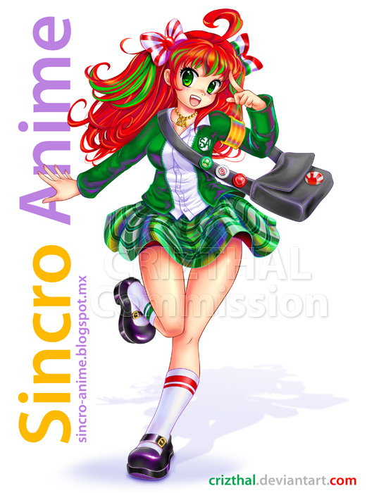 ANNA-Sincro Anime Mascot by Crizthal on DeviantArt