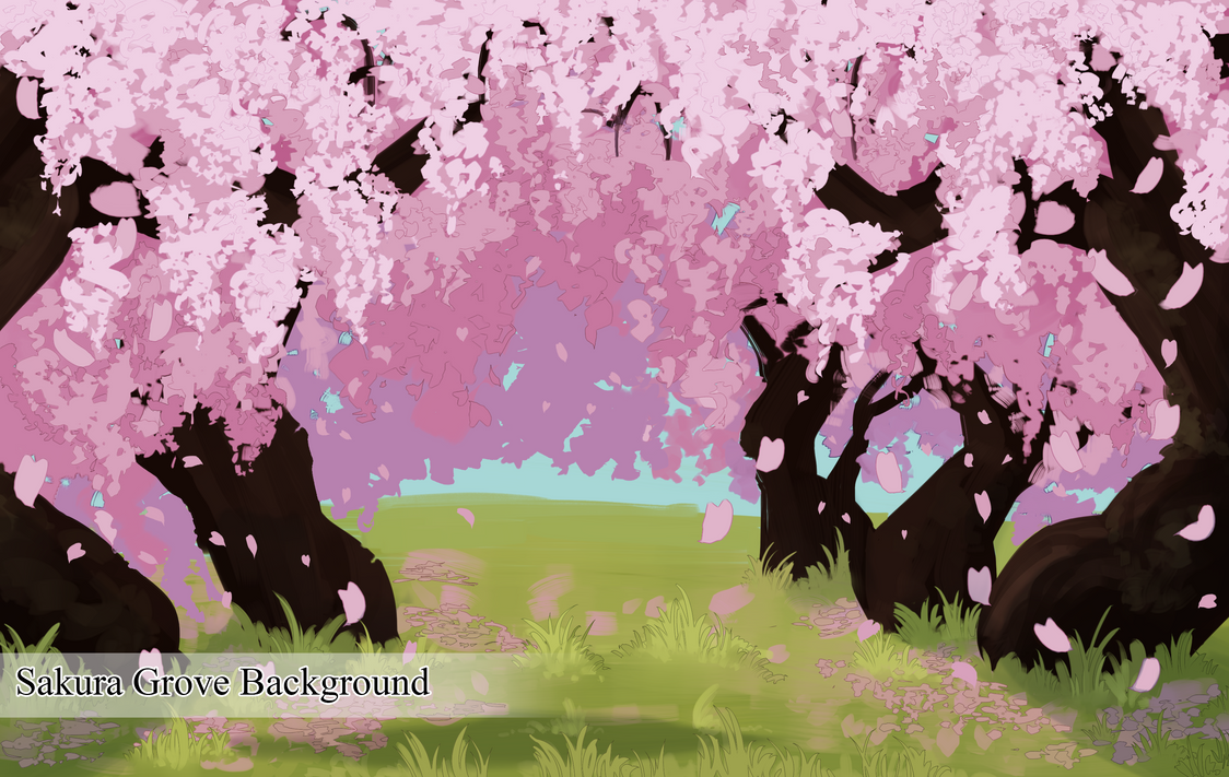 Sakura Grove Background by Kimmikeos on DeviantArt