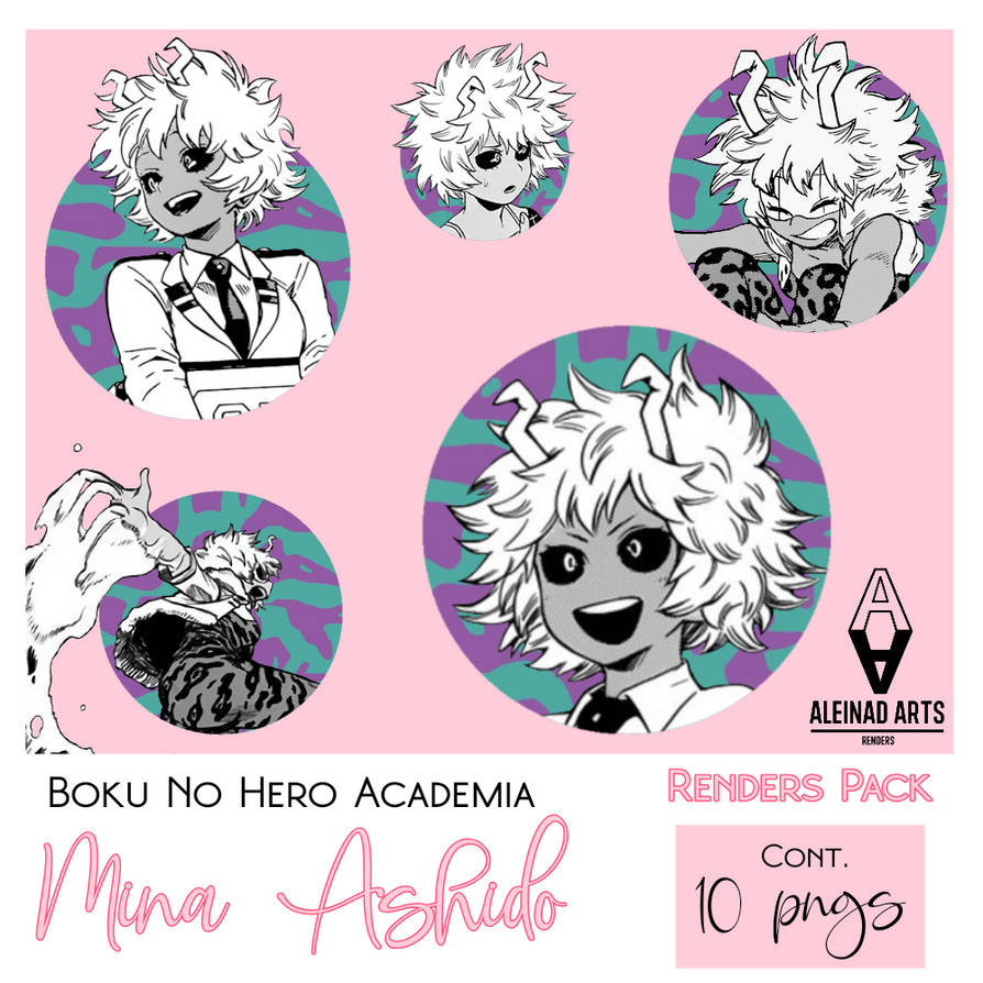 Renders Mina Ashido Manga by Aleinad by AleinadsDraws on DeviantArt