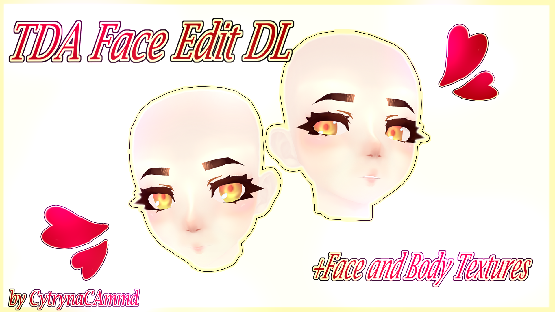 TDA Face Edit DL (+ Face Tex and Body Tex) 3.0 by CytrynaCAmmd on ...