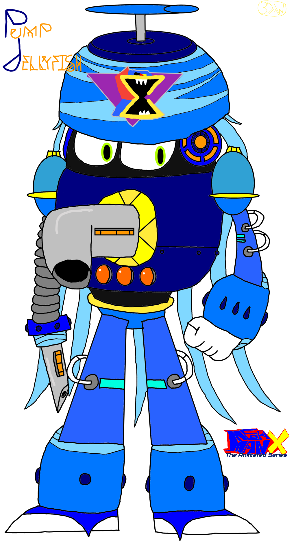 MegaMan X: The Animated Series- Pump Jellyfish by 3dmarioworld on ...