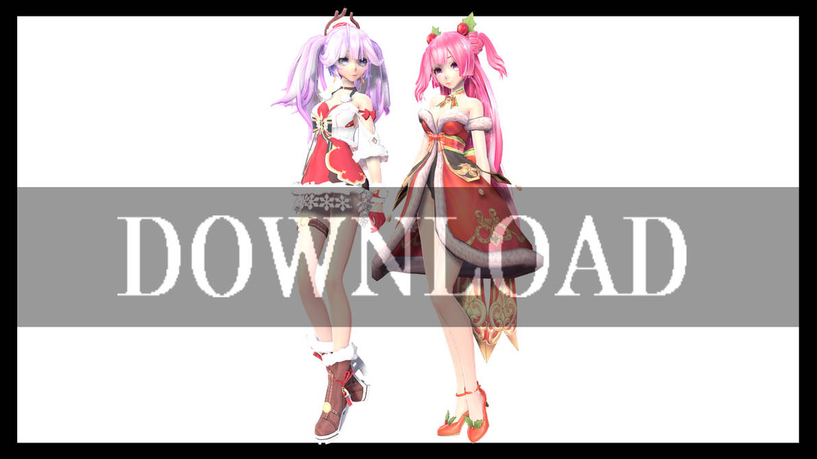 TDA Santa Miku and Teto DOWNLOAD by RoysiCat2 on DeviantArt