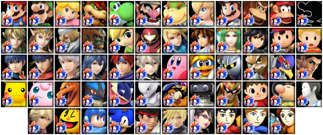 Super Smash Bros. 4 Avatars by Kirby-Kid on DeviantArt