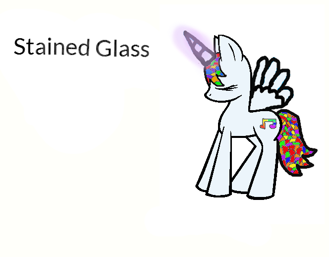 Stained Glass ( my mlp oc) by MaddiTheHedgieHog on DeviantArt