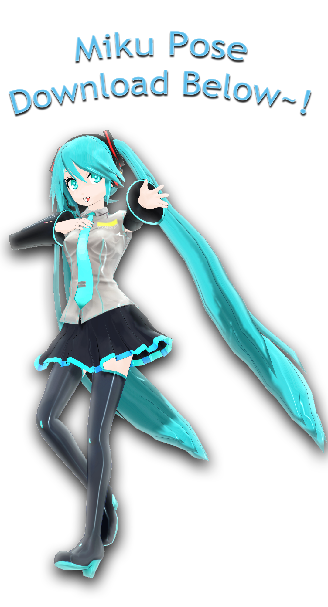 Miku Pose Download~ by KamaNoTenshi on DeviantArt