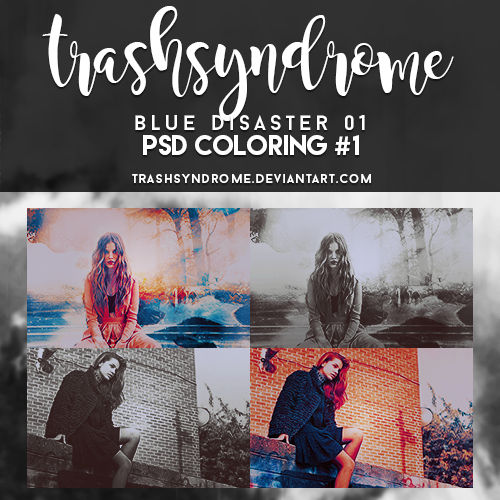 TrashSyndrome PSD Coloring #1 - Blue Disaster 01 by TrashSyndrome on ...
