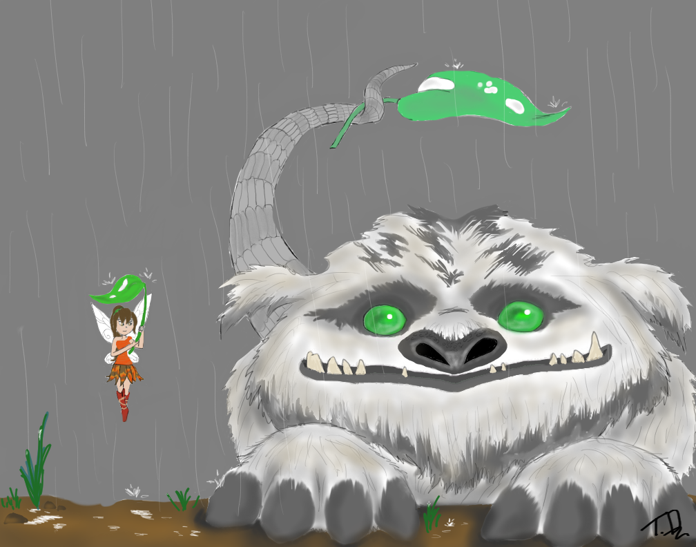 Gruff's first rain with Fawn by joselyn565 on DeviantArt