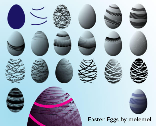 Easter Egg Brushes by melemel on DeviantArt