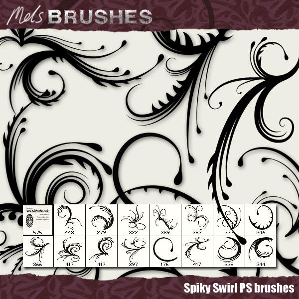 Spiky Swirls by melemel on DeviantArt