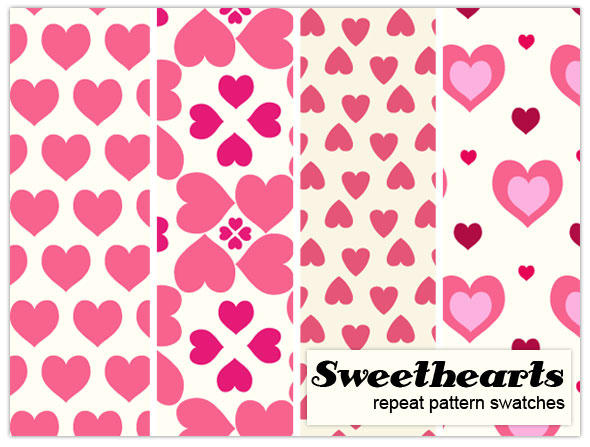 Sweetheart pattern repeats by melemel on DeviantArt