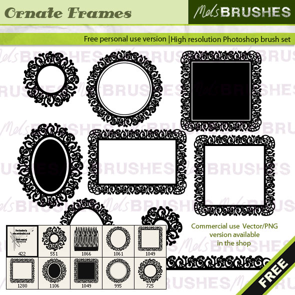 Ornate Frames by melemel on DeviantArt