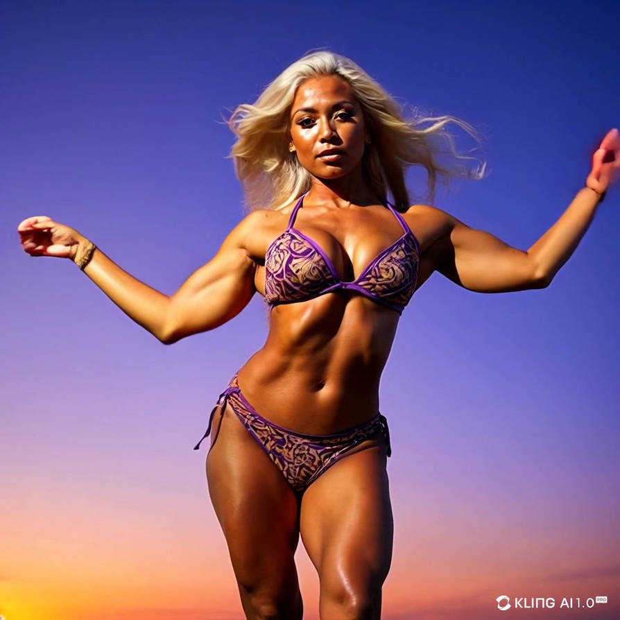 Urd Generative AI: Beach Posing by muscle82002 on DeviantArt