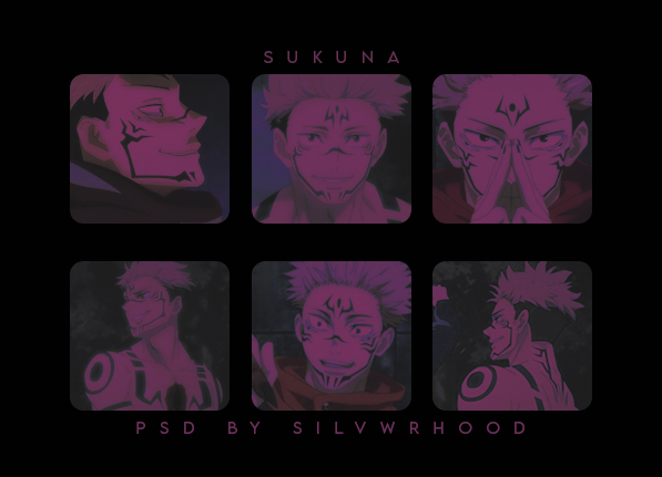 PSD [004] | SUKUNA by silvwrhood on DeviantArt