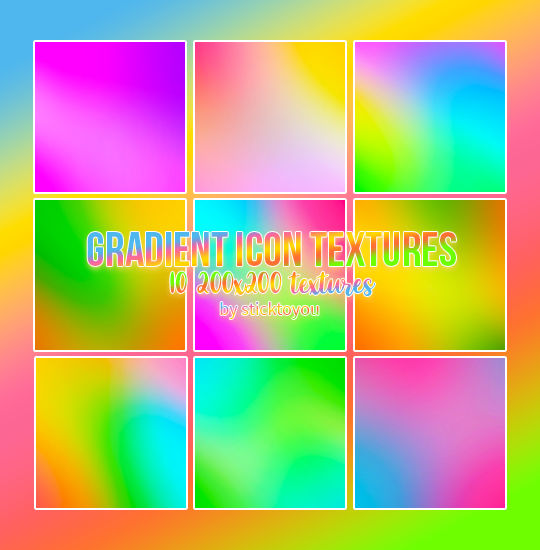 GRADIENT ICON TEXTURES // ICON TEXTURE PACK 5 by foundwonder on DeviantArt