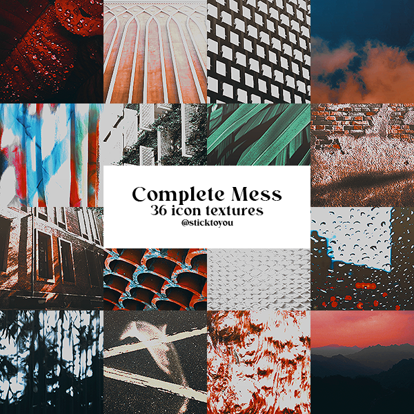 COMPLETE MESS // ICON TEXTURES PACK 6 by evanbukleys on DeviantArt