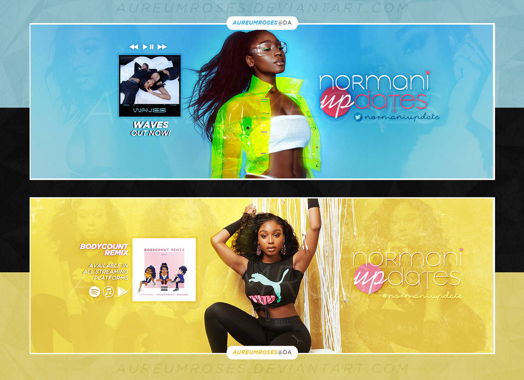 NORMANI PSD HEADERS PACK [2] by aureumroses on DeviantArt