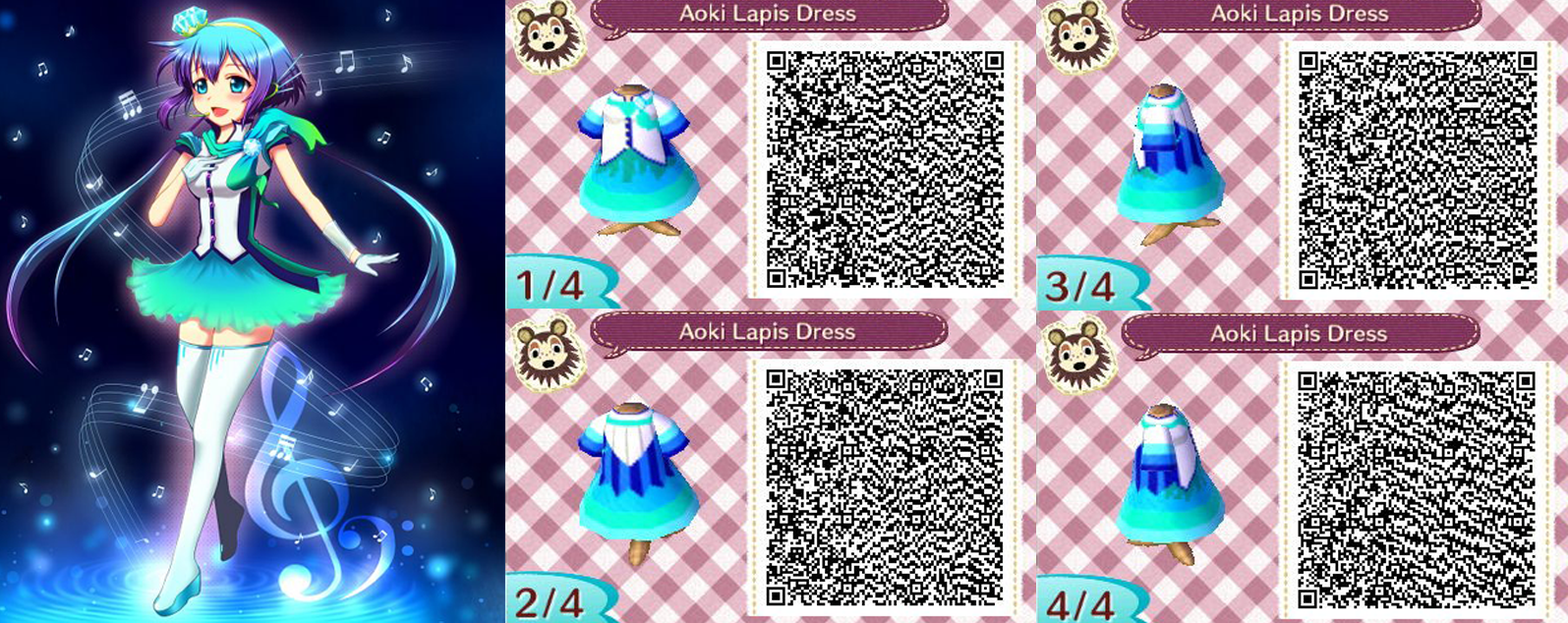 ACNL- Aoki Lapis Dress QR Code by ACNL-QR-CODEZ on DeviantArt