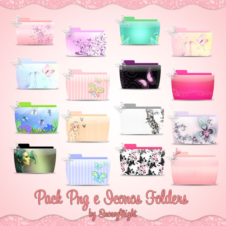 Folders Butterflies by SnowyNight by SNOWYCITA on DeviantArt
