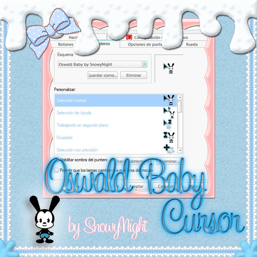 Oswald baby Cursor by SnowyNight by SNOWYCITA on DeviantArt