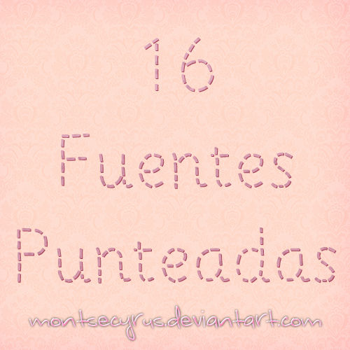 16 Fuentes Punteadas Montsecyrus by Montsecyrus on DeviantArt