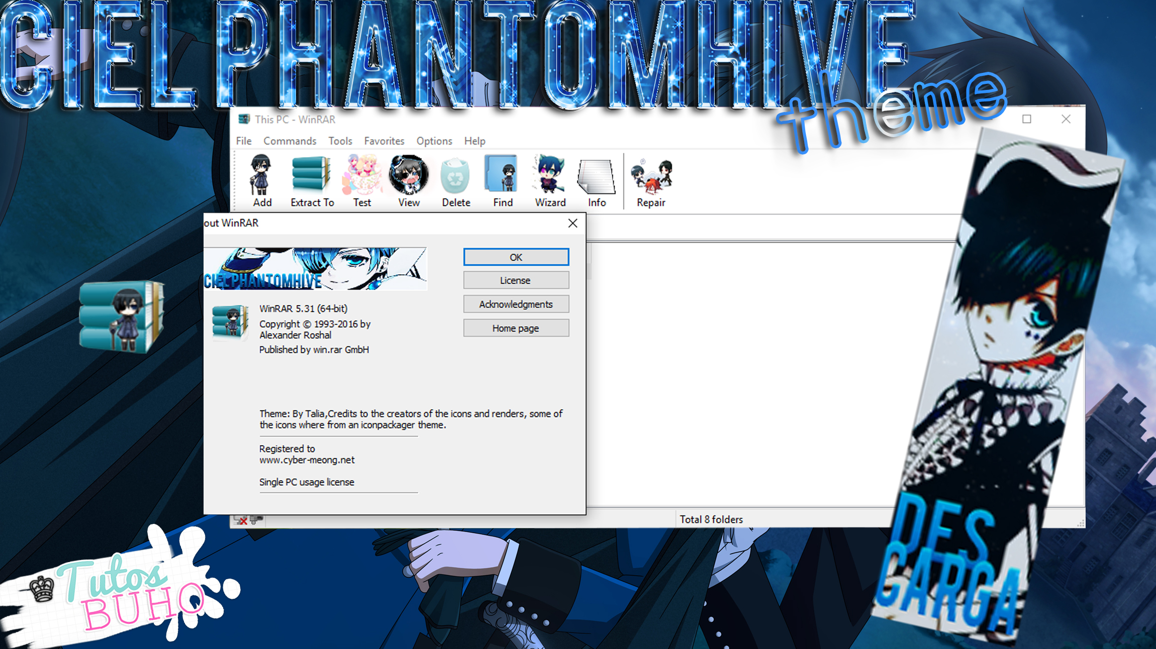 Ciel Phantomhive winRAR Theme|Link En Descripcion by TutosBuho on DeviantArt