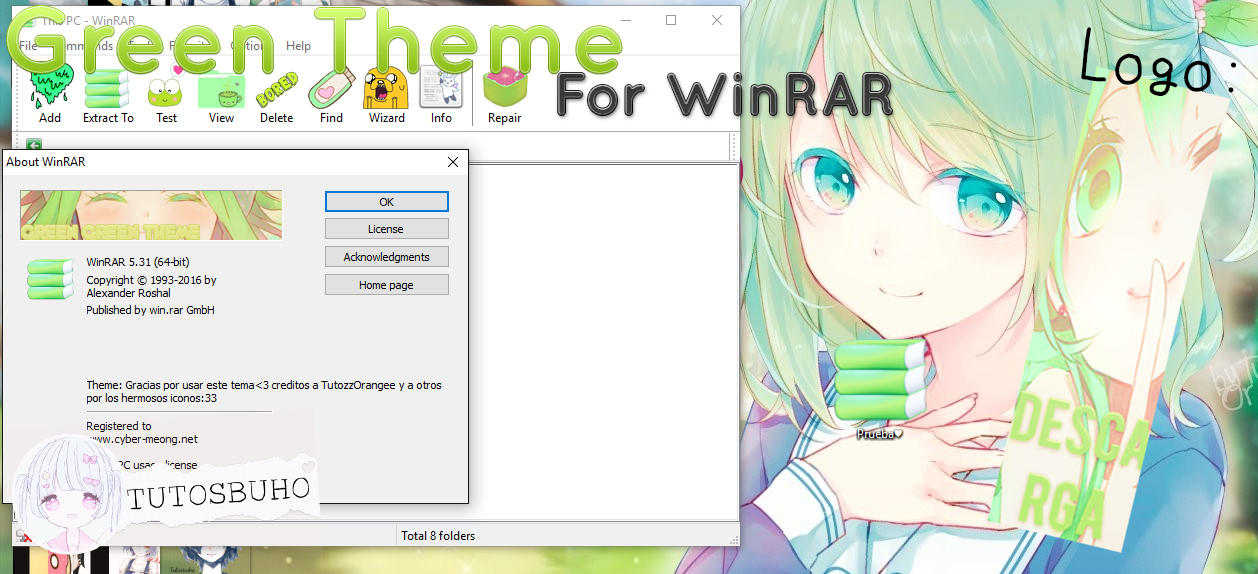 Green Theme-WinRAR Tema by TutosBuho on DeviantArt
