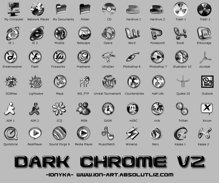 Dark Chrome v2 by ionyka on DeviantArt