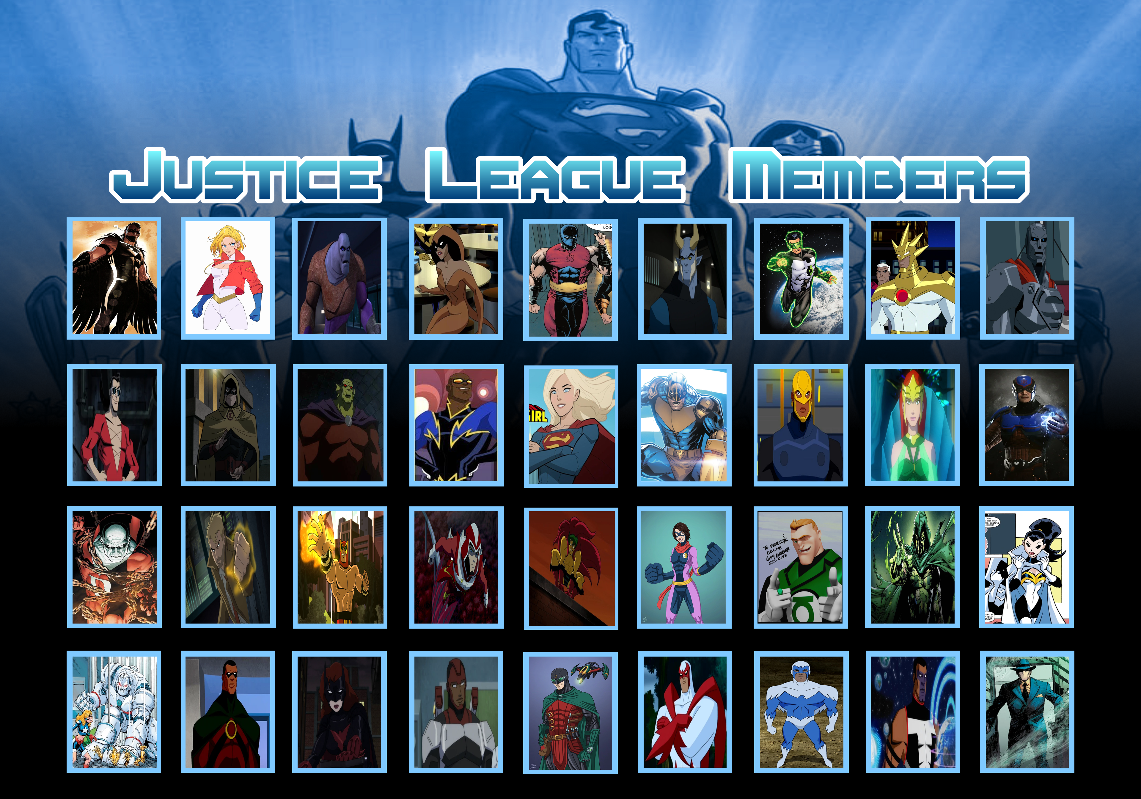 Justice League Members 2 by KMD014 on DeviantArt