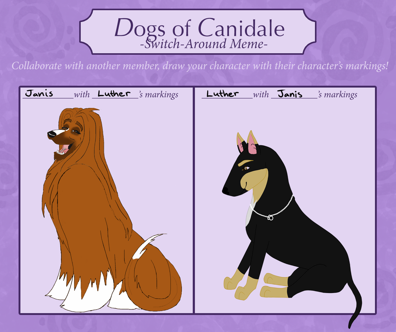 DoC | Switch-Around Meme | Janis and Luther by Irish-Filly on DeviantArt