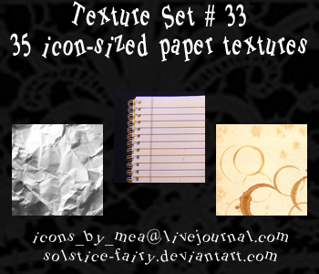Texture Set 33 - Paper by solstice-fairy on DeviantArt