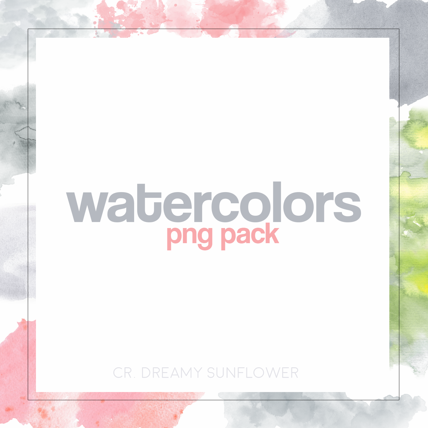 watercolors #01 ( png pack ) by dreamysunflower9 on DeviantArt